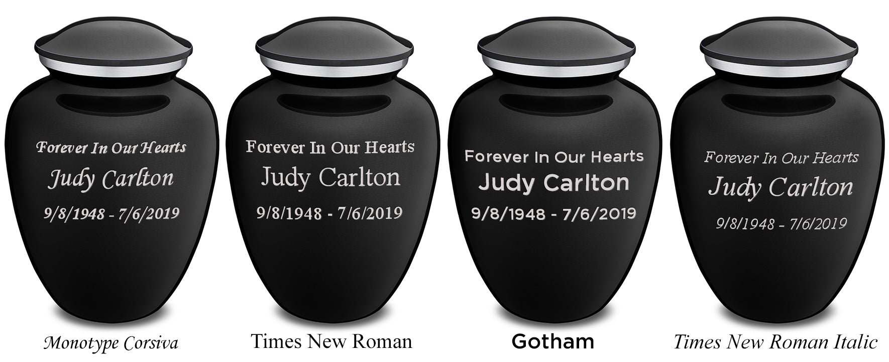 Engraved Urns, Engraving and Personalization - GetUrns